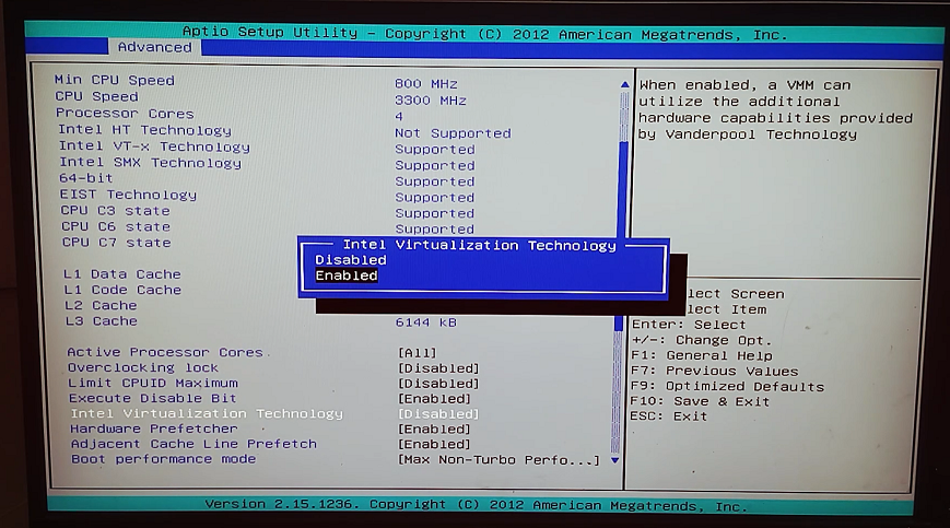 How To Enable Virtualization In Bios Security Settings In Intel